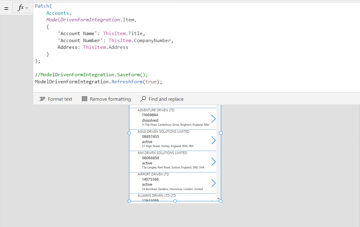 Populate Item Details From Gallery In Canvas App To The Forms In Model